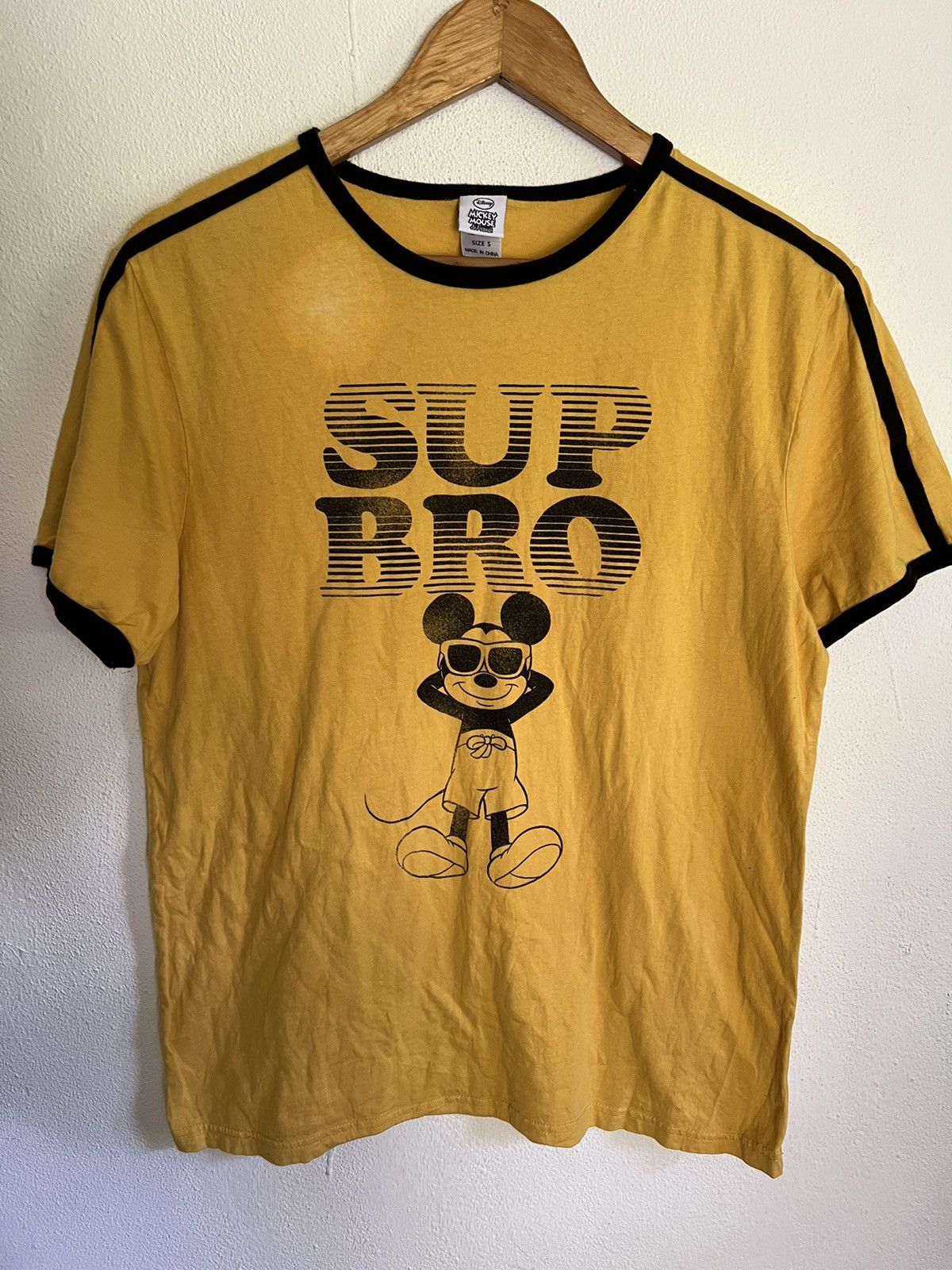 Disney × Mickey Mouse × Vintage DISNEY MICKEY MOUSE SUP BRO TSHIRT ...