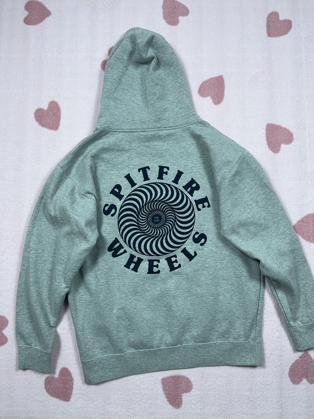 Spitfire Classic swirl logo spitfire gray hoodie skate streetwear | Grailed