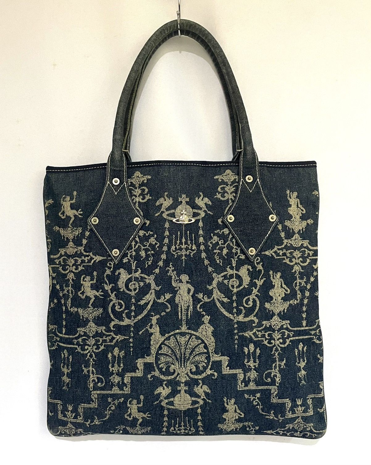 Vivienne Westwood Rare‼️Graphic Denim Orb Tote Bag | Grailed