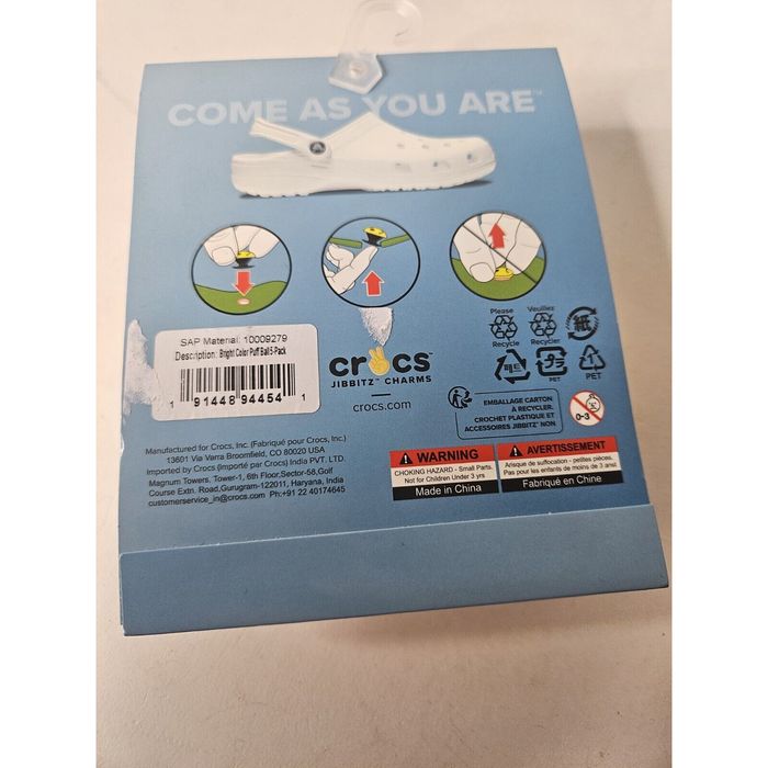 Crocs ⭐️NWT⭐️ Crocs Jibbitz Bright Color Soft Fluffy Furry Pom Pom ...