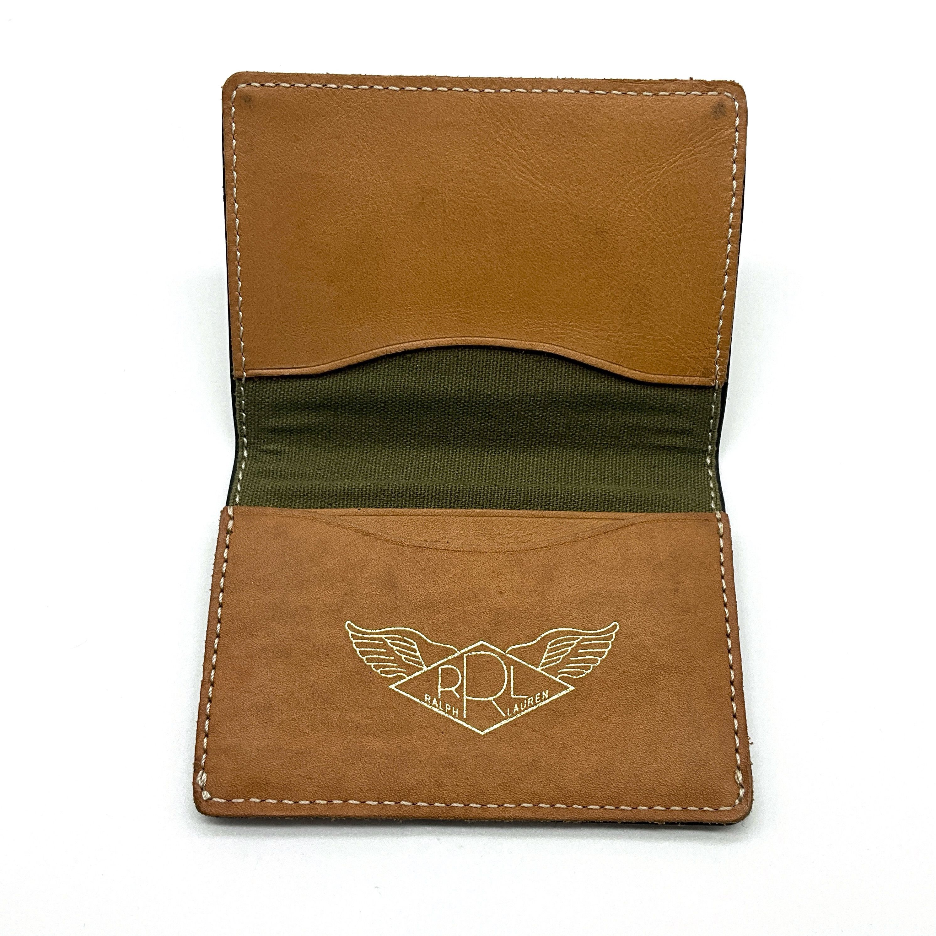 RRL Ralph Lauren Double Rl Ralph Lauren RRL leather wallet card holder ...