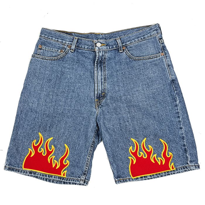 Prolific FLAME JORTS | Grailed