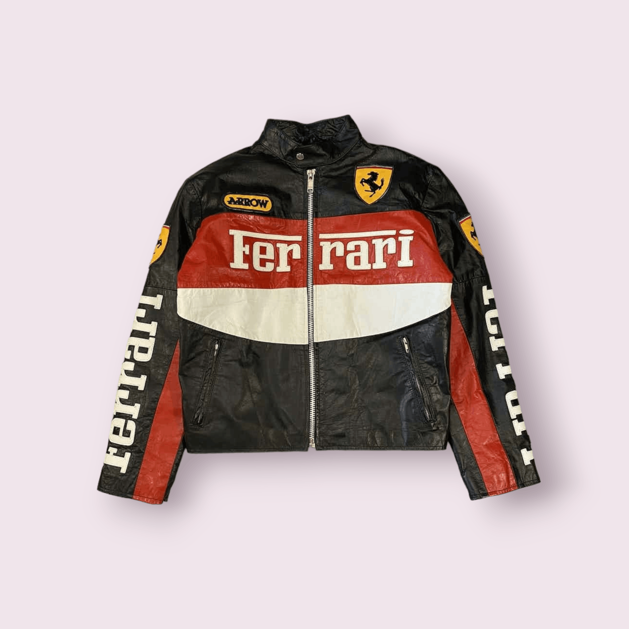 Ferrari × Racing × Vintage 🔥Vintage Ferrari Racing Leather Jacket | Grailed