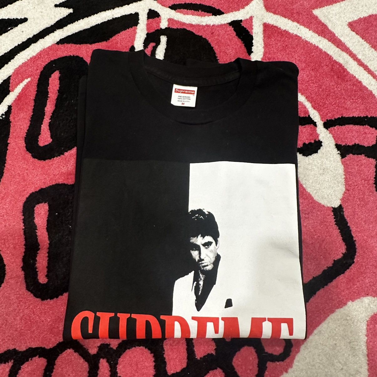 Supreme Supreme Scarface Split Tee Black FW17 | Grailed