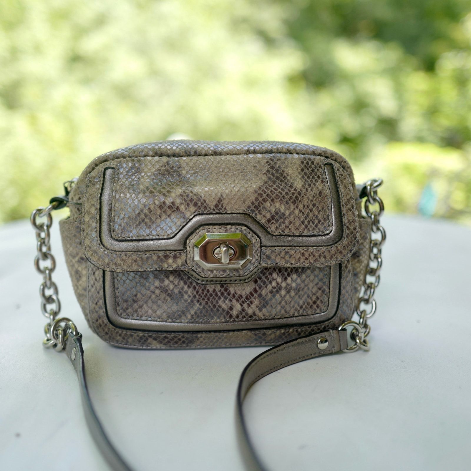 Coach Coach Campbell Exotic Leather Crossbody/Camera Bag In Python ...