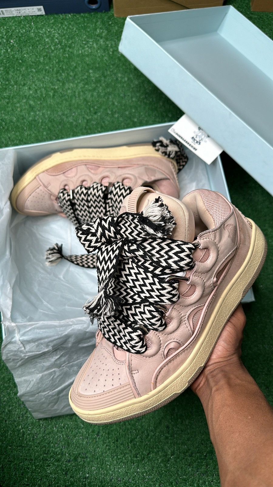 Lanvin Lanvin chunky lace Curb Sneakers | Grailed