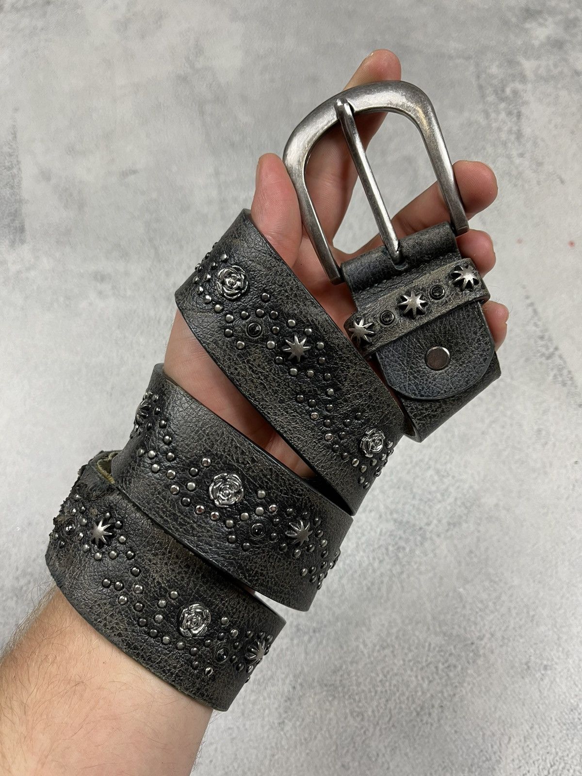 Japanese Brand × Streetwear × Vintage Vintage rhinestone belt BB Simon ...