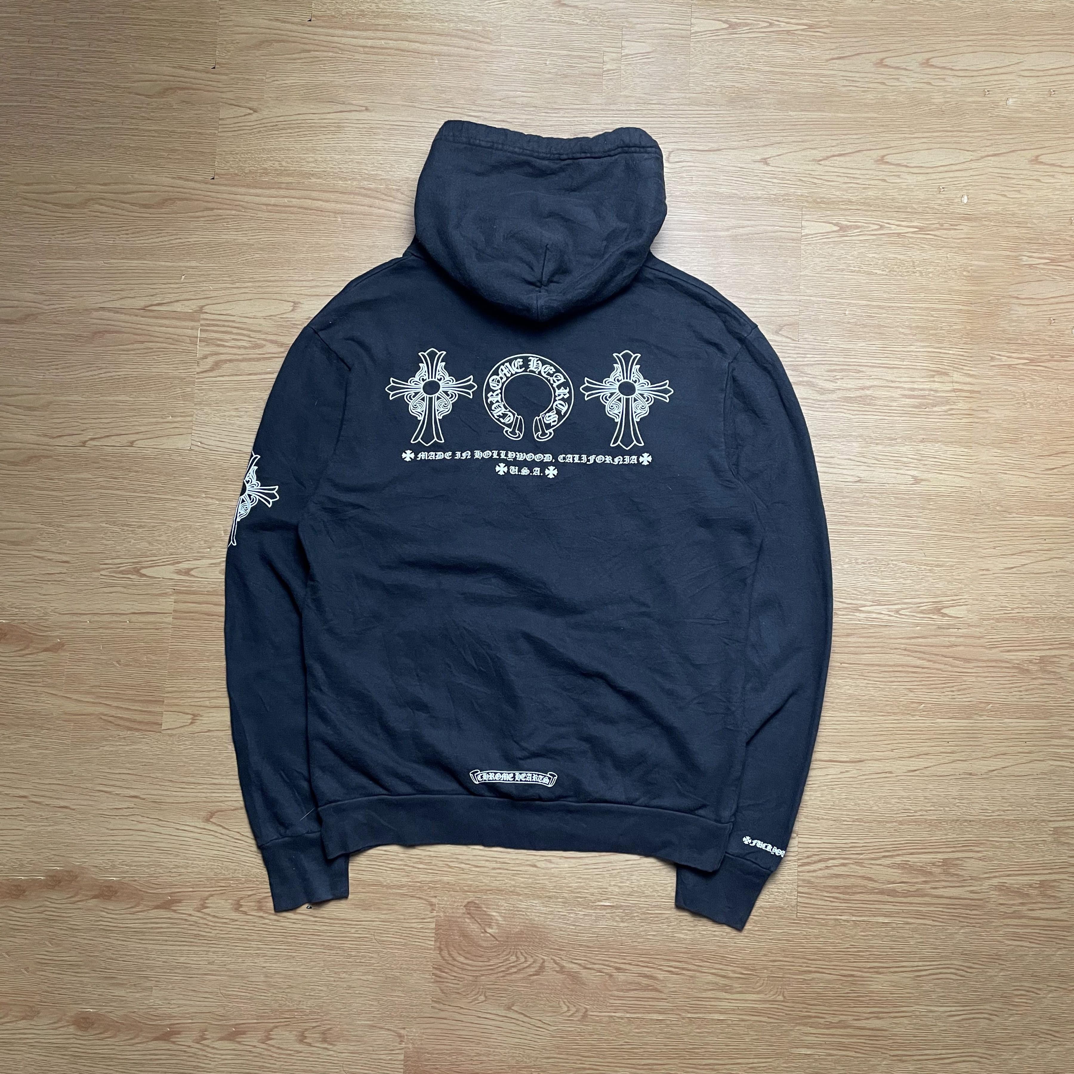 Chrome Hearts Chrome Hearts Cross Banner Pullover Hoodie | Grailed