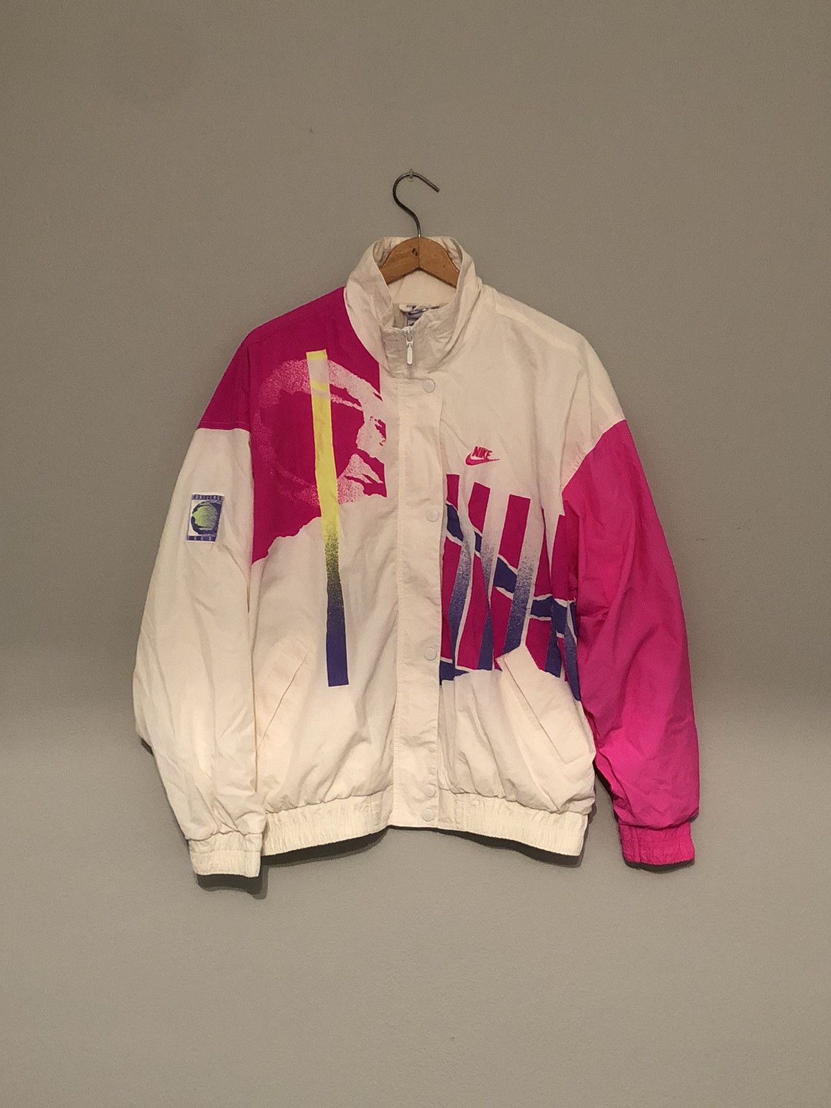 Nike Vintage Rare Nike Agassi Multicolor Boxy Fit Light Jacket Grailed