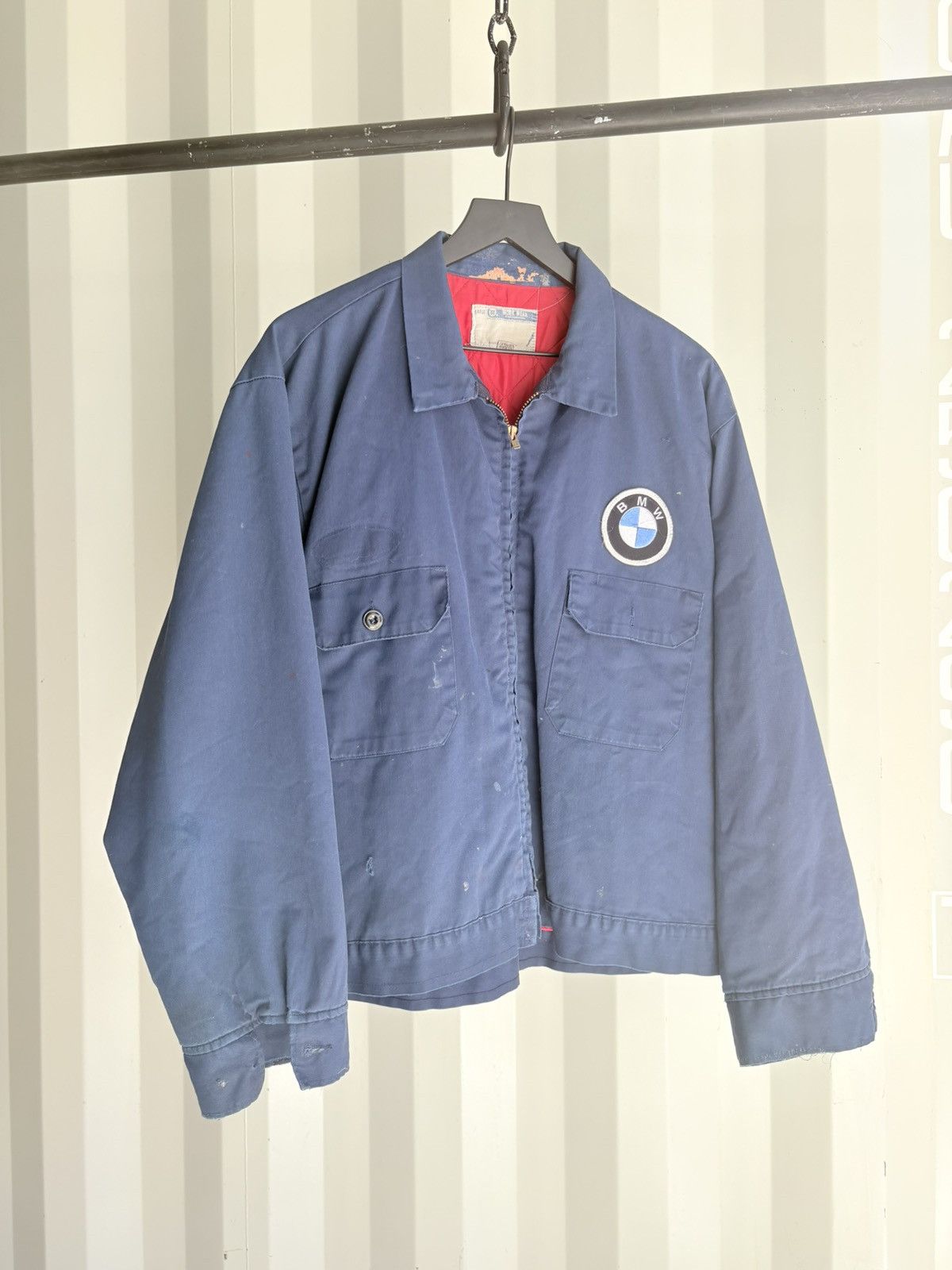 Vintage Thrashed BMW Work Jacket Sun Faded Distressed ERD GRUNGE | Grailed