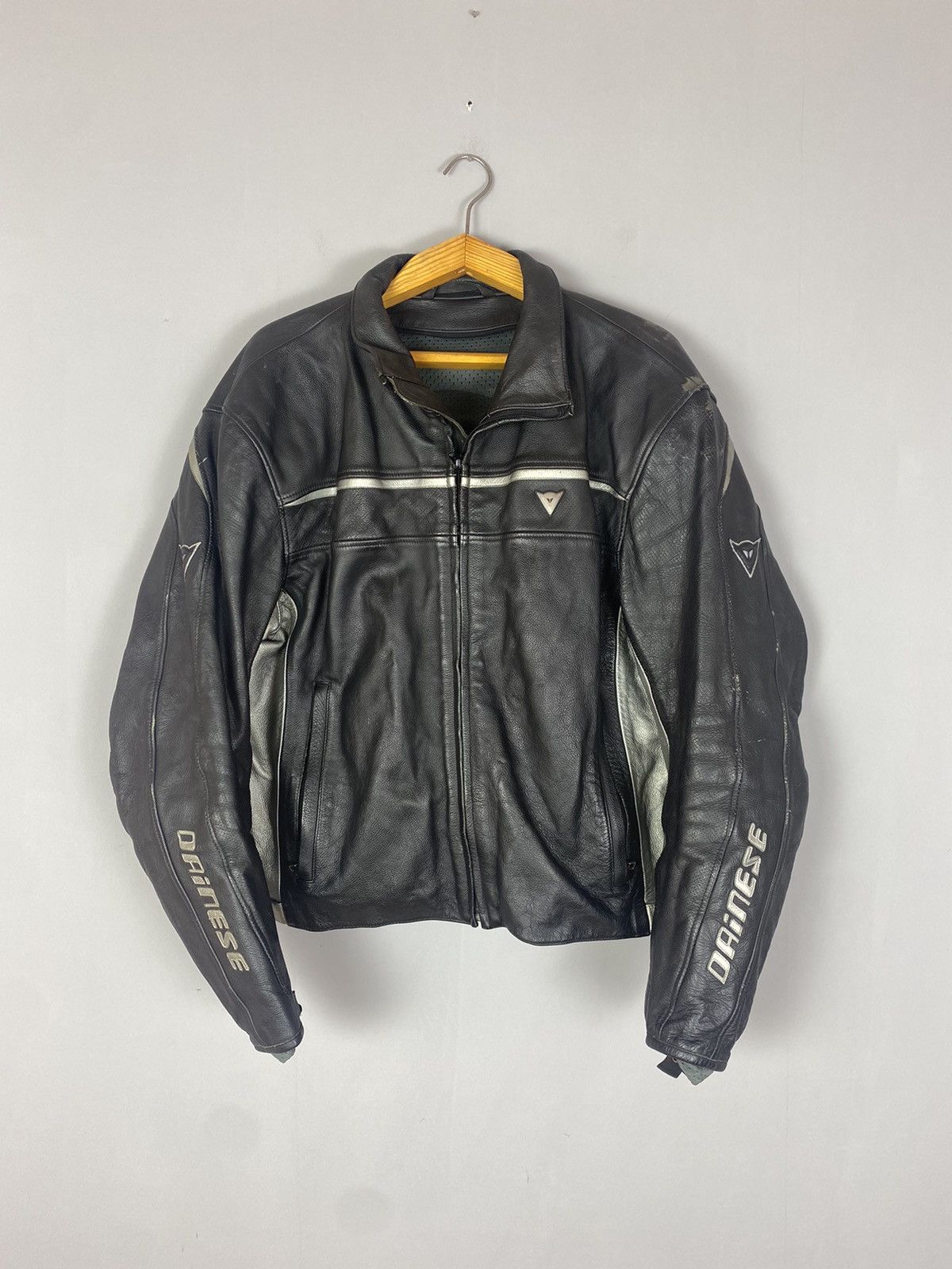 Dainese × Leather Jacket × Racing Vintage Dainese leather biker moto ...
