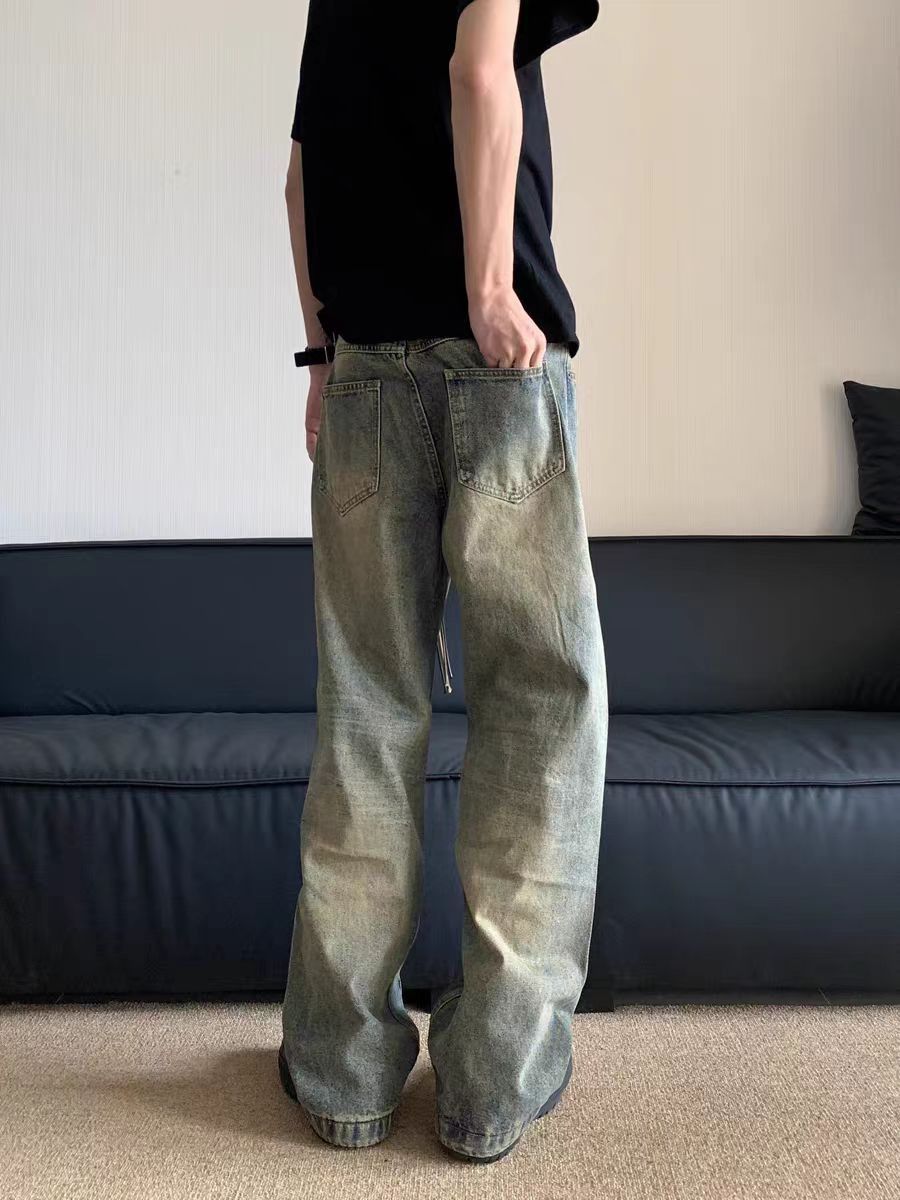 Japanese Brand × Jean × Streetwear High Street Straight Leg Micro Flare ...