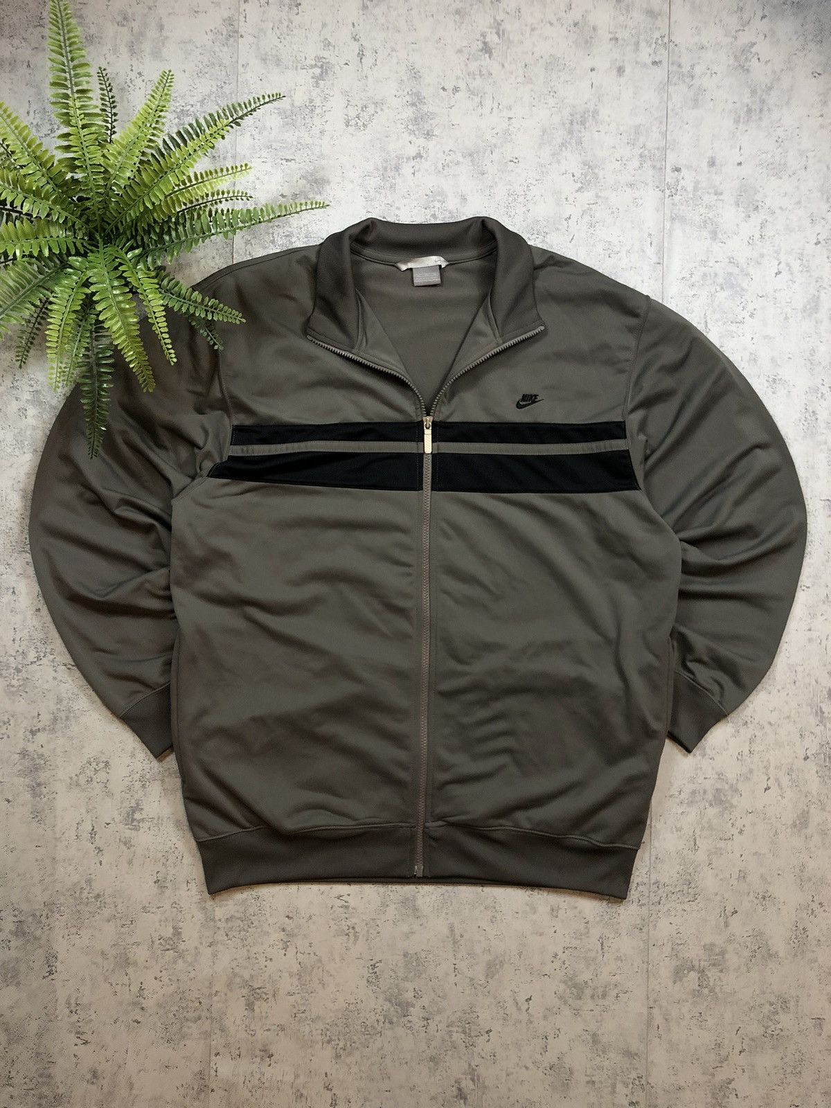 Nike × Streetwear × Vintage 90’s NIKE TRACK JACKET RETRO SWOOSH LOGO ...