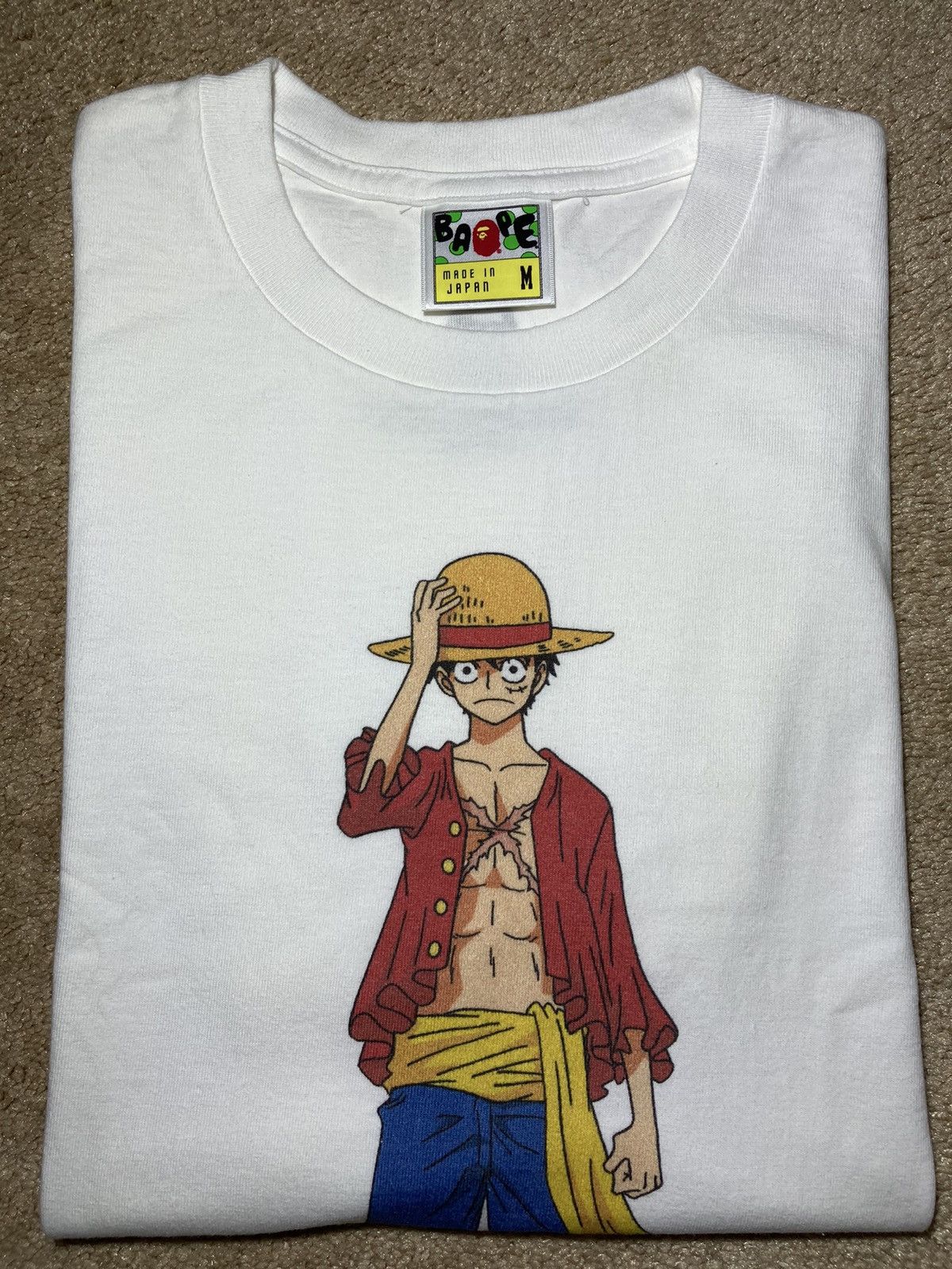 Bape 2013 Bape One Piece Monkey D. Luffy Anime Manga 90s Pirate | Grailed