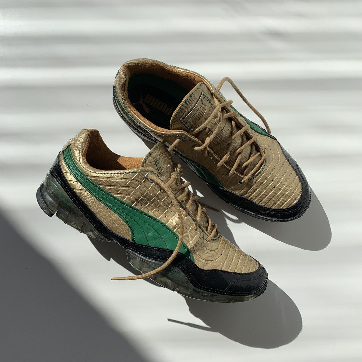 Puma × Vintage 2000’s Puma Jamaica Cell Meio Metallic Croc | Grailed