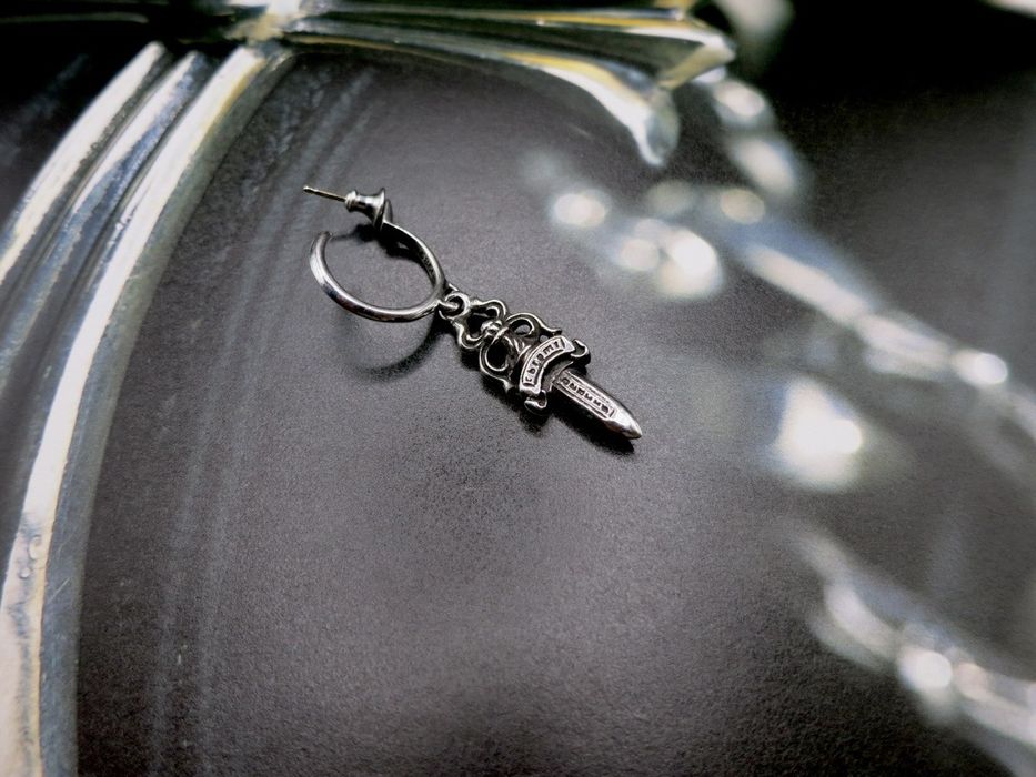 Chrome Hearts Chrome Hearts Dagger Hoop Earring | Grailed
