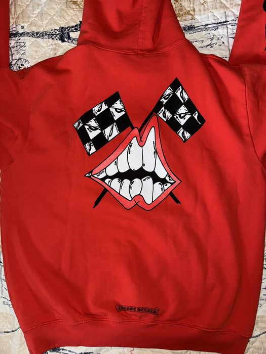 Chrome Hearts Chrome Hearts Matty Boy Red Chomper Hoodie | Grailed