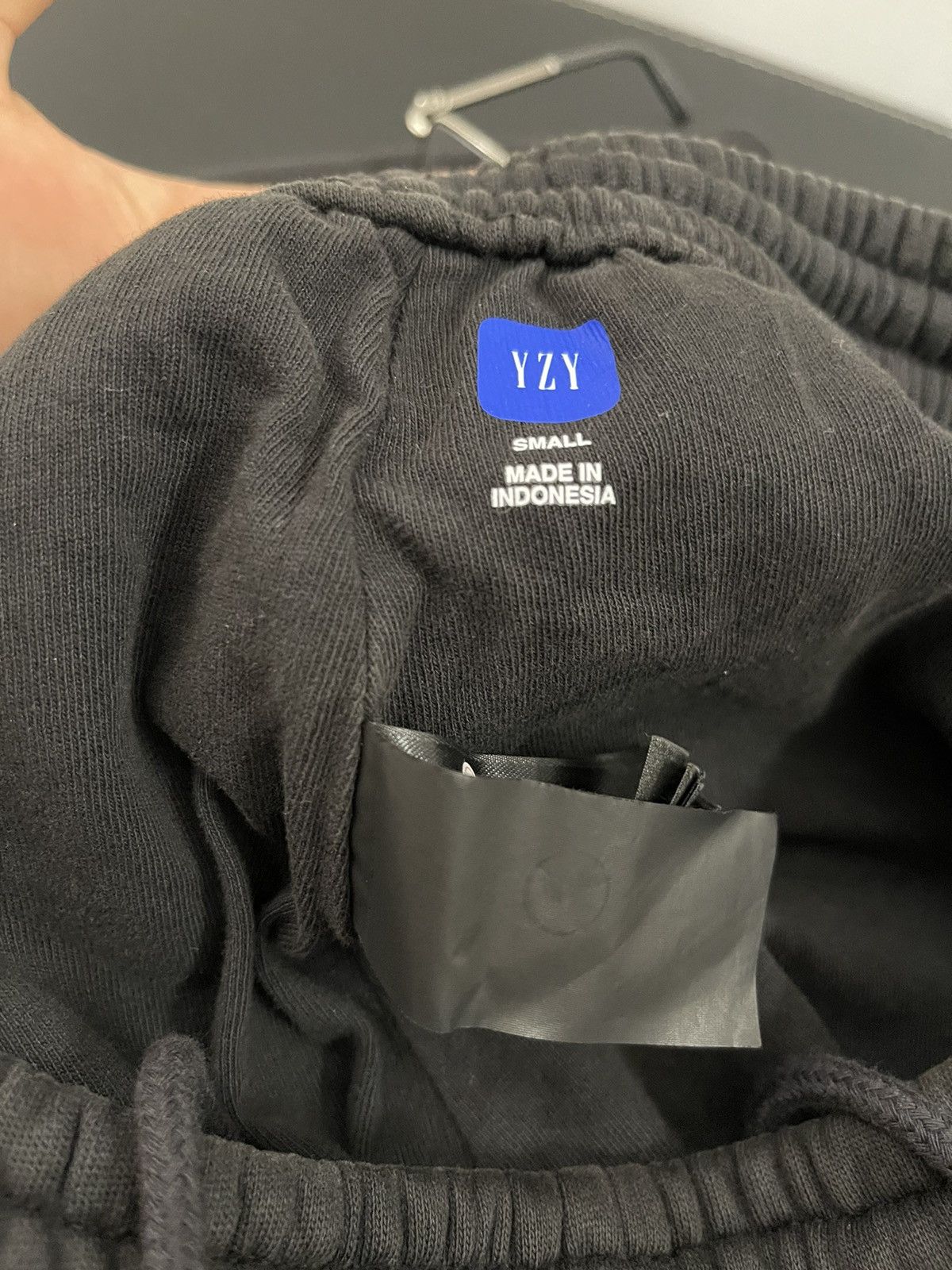Balenciaga YEEZY GAP WIDE LEG FRARED SWEATPANTS BLACK | Grailed