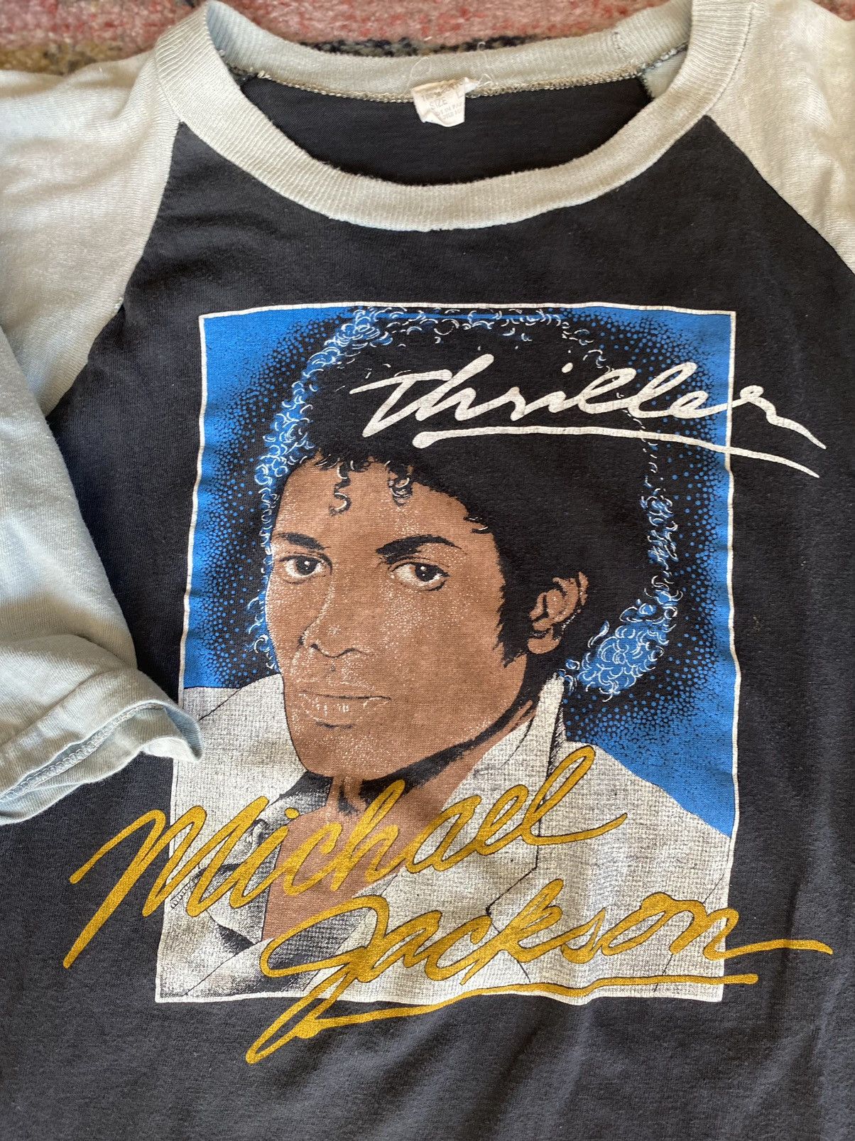 Michael Jackson × Vintage vintage 80’s michael jackson long sleeve t ...