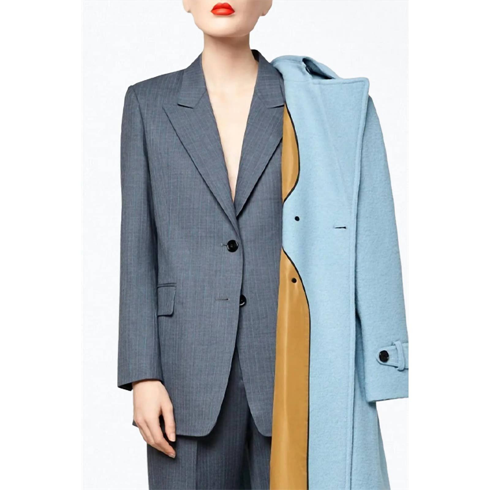 Landscape Fine Wool Single-Breasted Blazer In Blue Turk Stripe | Grailed