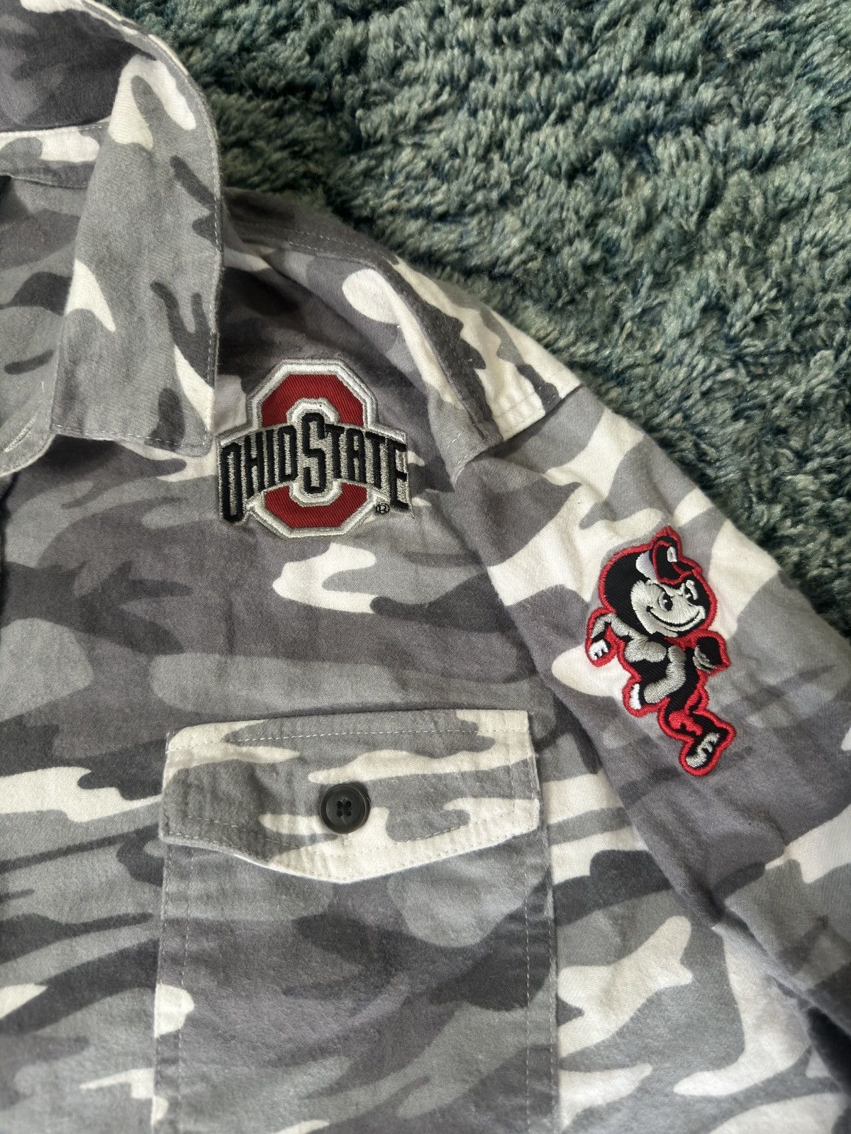 Camo × Flannel × Ncaa Women The Wild Collective Ohio State Buckeyes ...