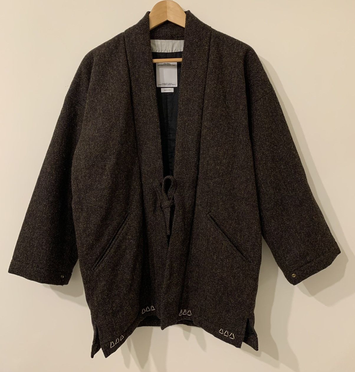 Visvim Visvim Dotera Coat Harris Tweed sanjuro kimono | Grailed