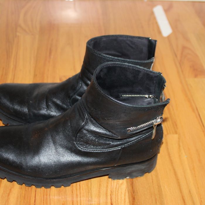 14th Addiction 14th addiction cross zip boots | Grailed
