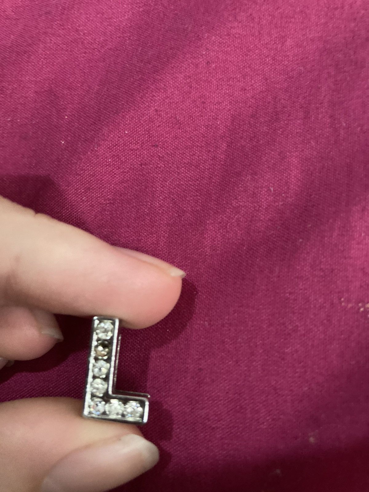 Streetwear Letter L plated and gemmed bead | Grailed