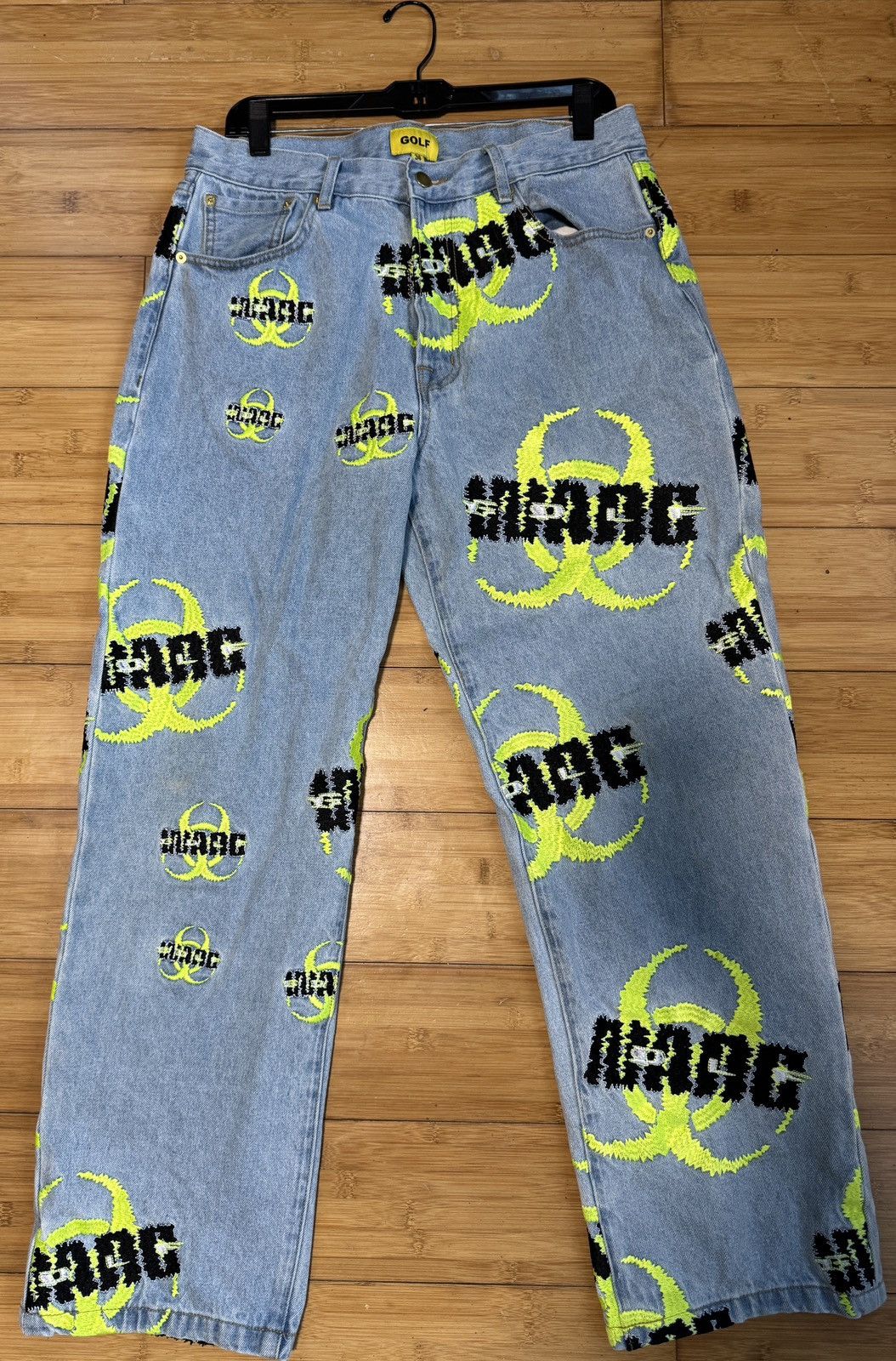 Golf Wang × Tyler The Creator Biohazard Jeans By Golf Wang | Grailed