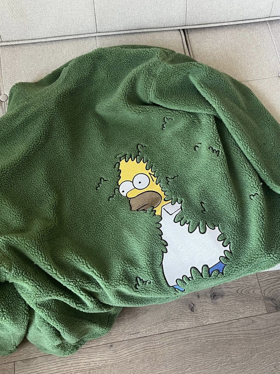 H&M Simpsons Oversized Fit Teddy Jacket | Grailed