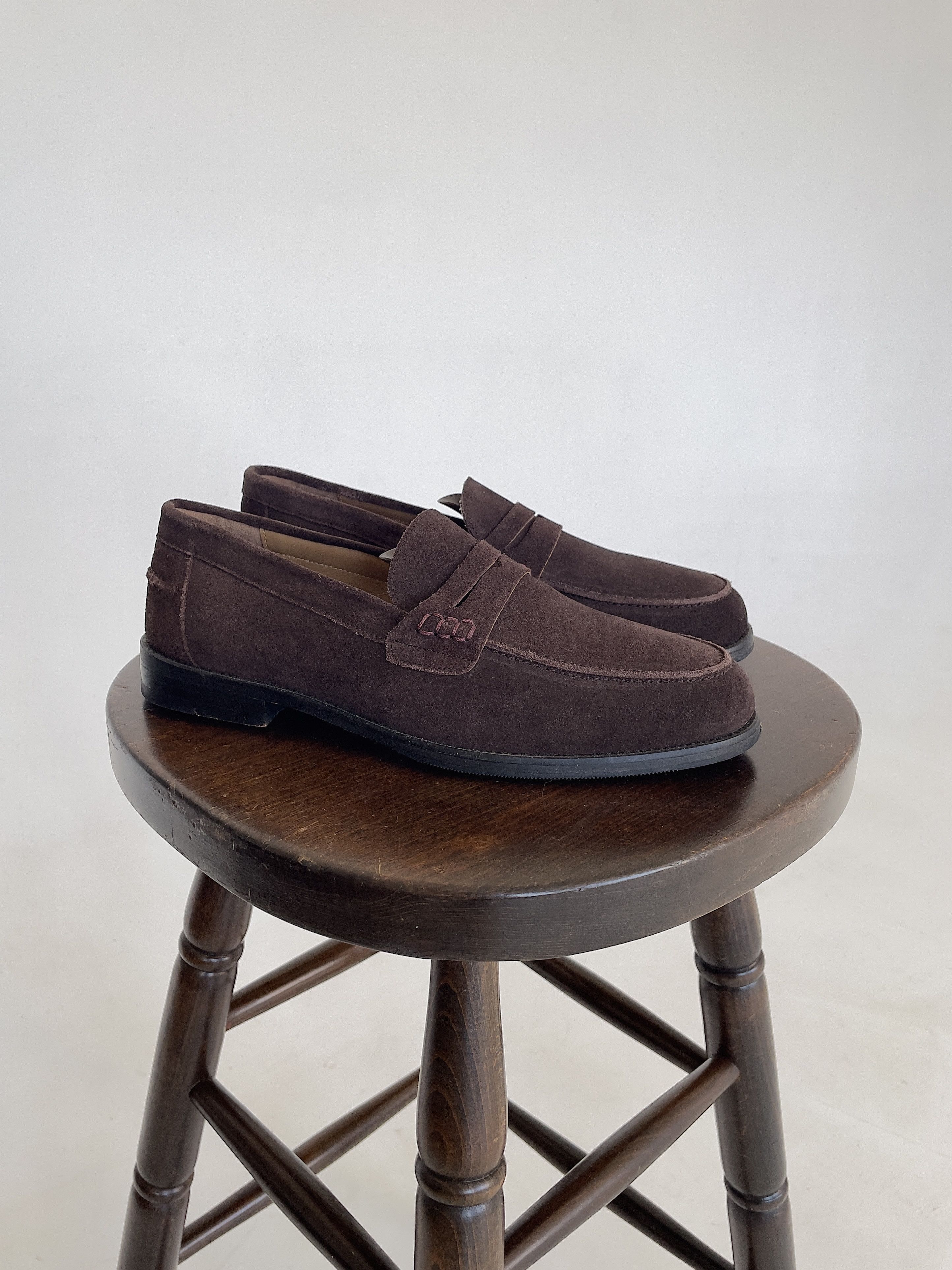 Avant Garde × Vintage Brown Suede Loafers Shoes | Grailed