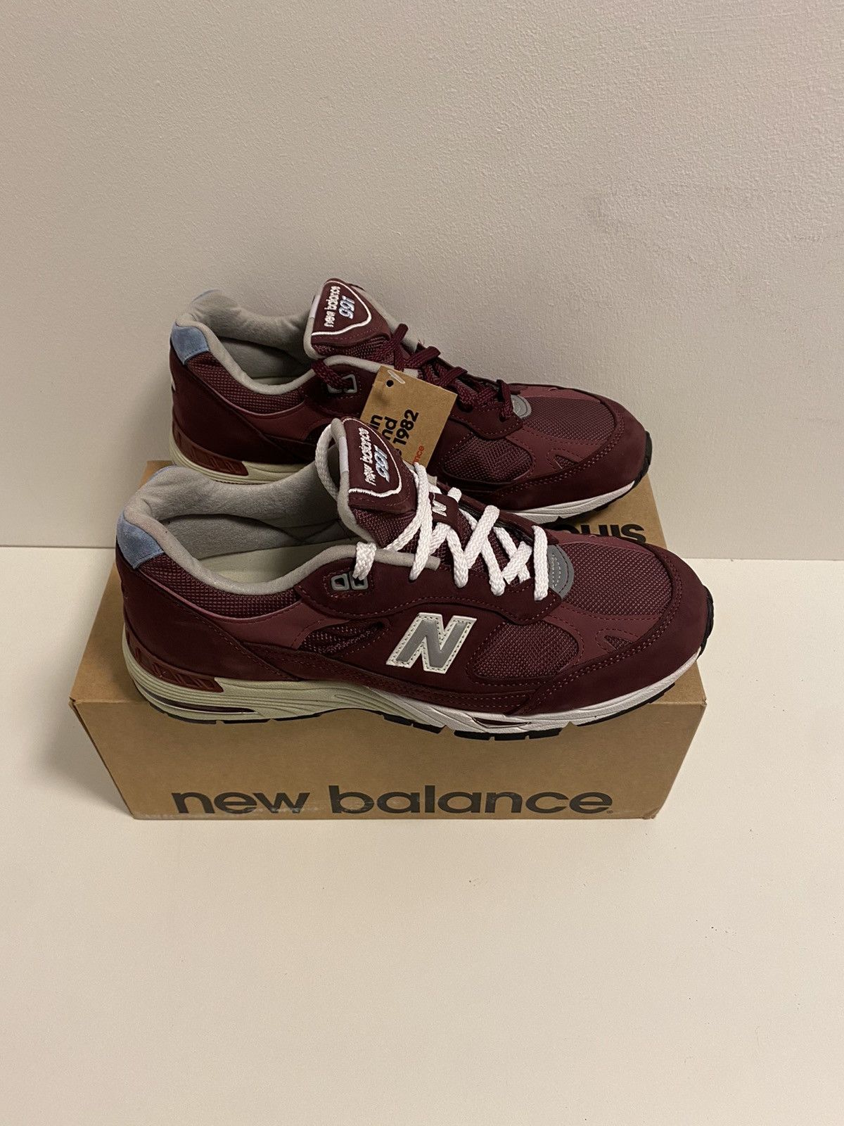 New Balance New Balance Women's 991 Made In England 'Burgundy' US 10 ...