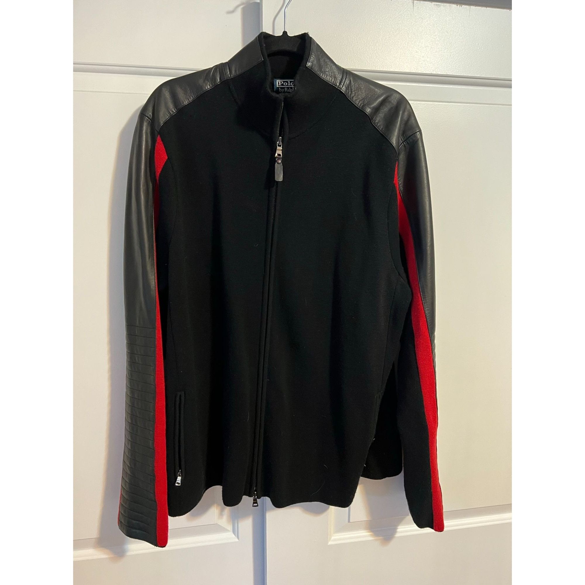 Polo Ralph Lauren Vintage Polo Ralph Lauren Mens Wool and Leather ...