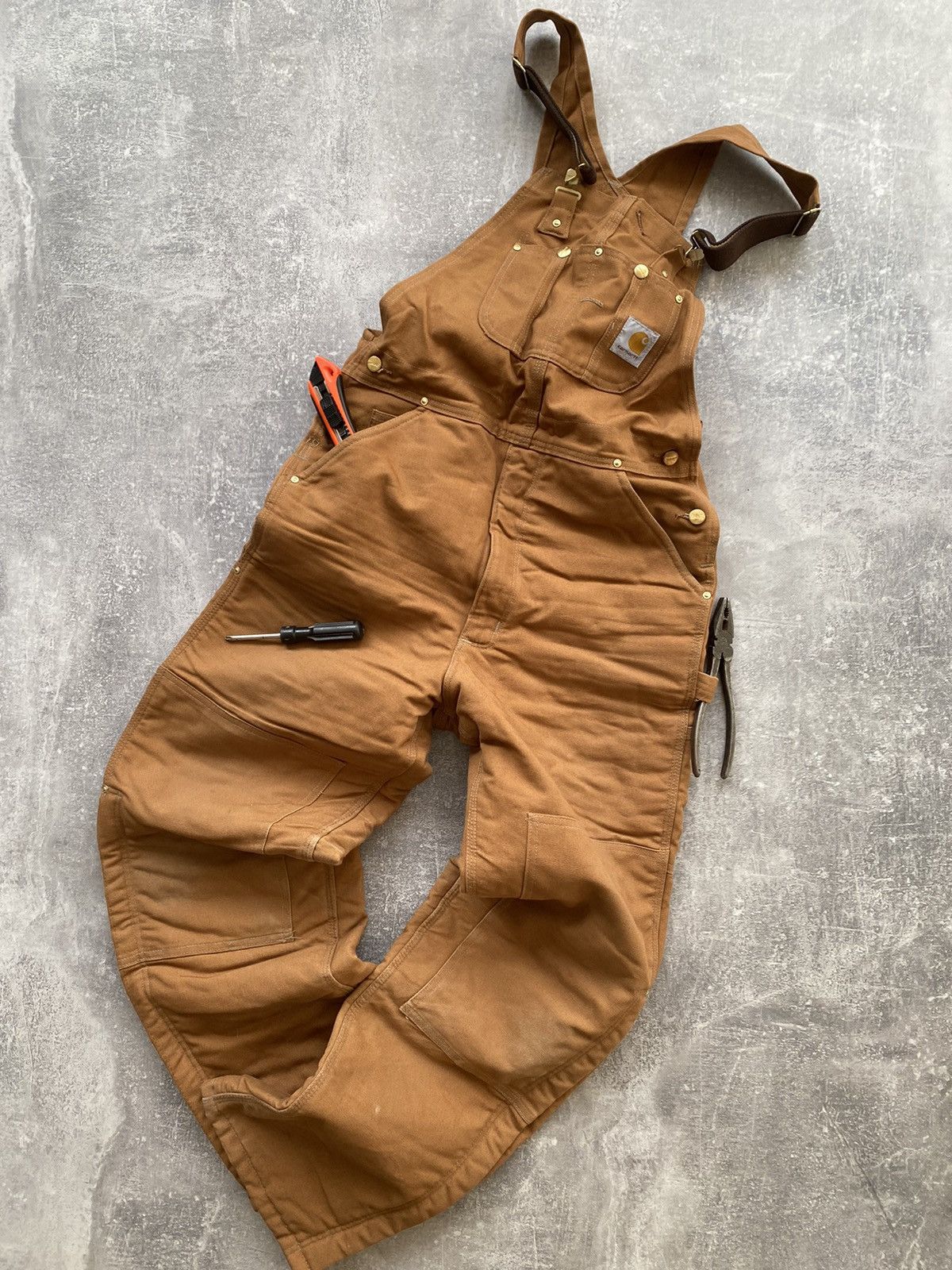 Carhartt × Vintage Vintage Carhartt Double Knee Work Wear Overalls ...