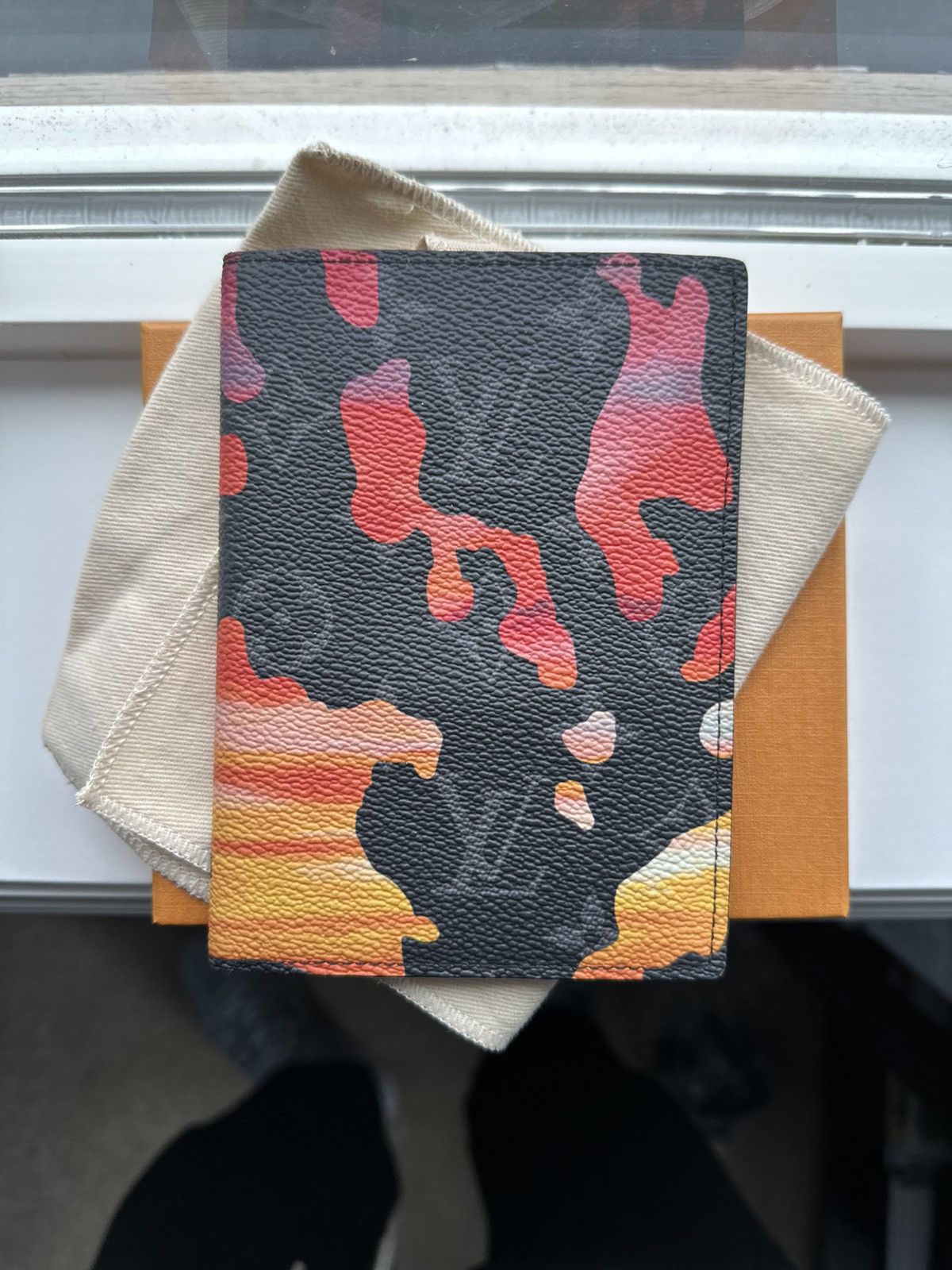 Louis Vuitton LV Louis Vuitton Monogram Paint Passport card holder ...