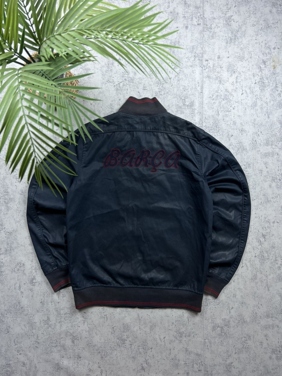 Nike 00s Nike FC Barcelona Vintage Y2K Big Logo Retro Bomber | Grailed