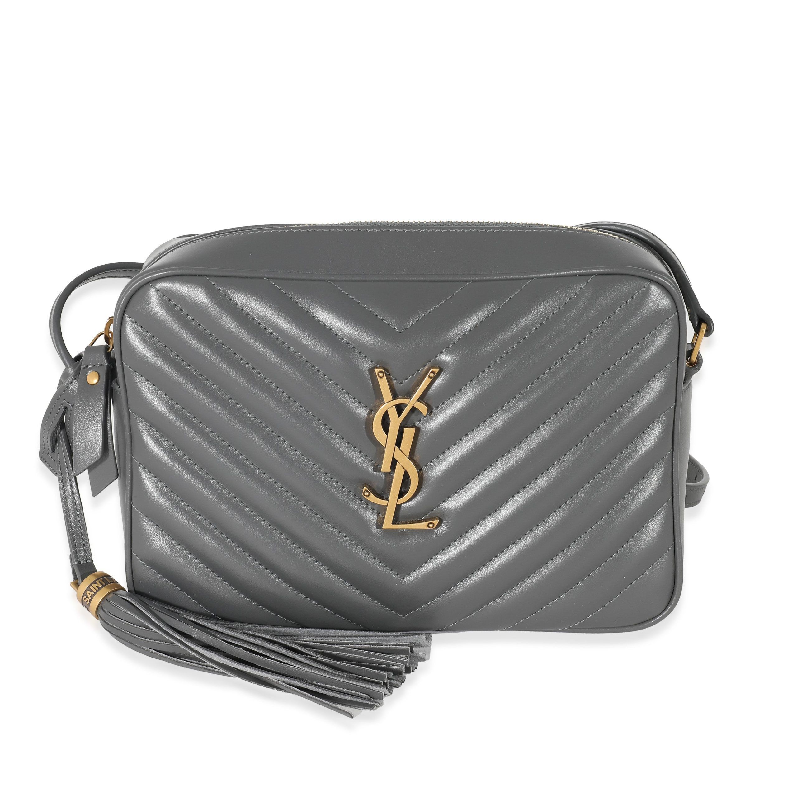 Yves Saint Laurent Saint Laurent Storm Calfskin Medium Lou Camera Bag ...
