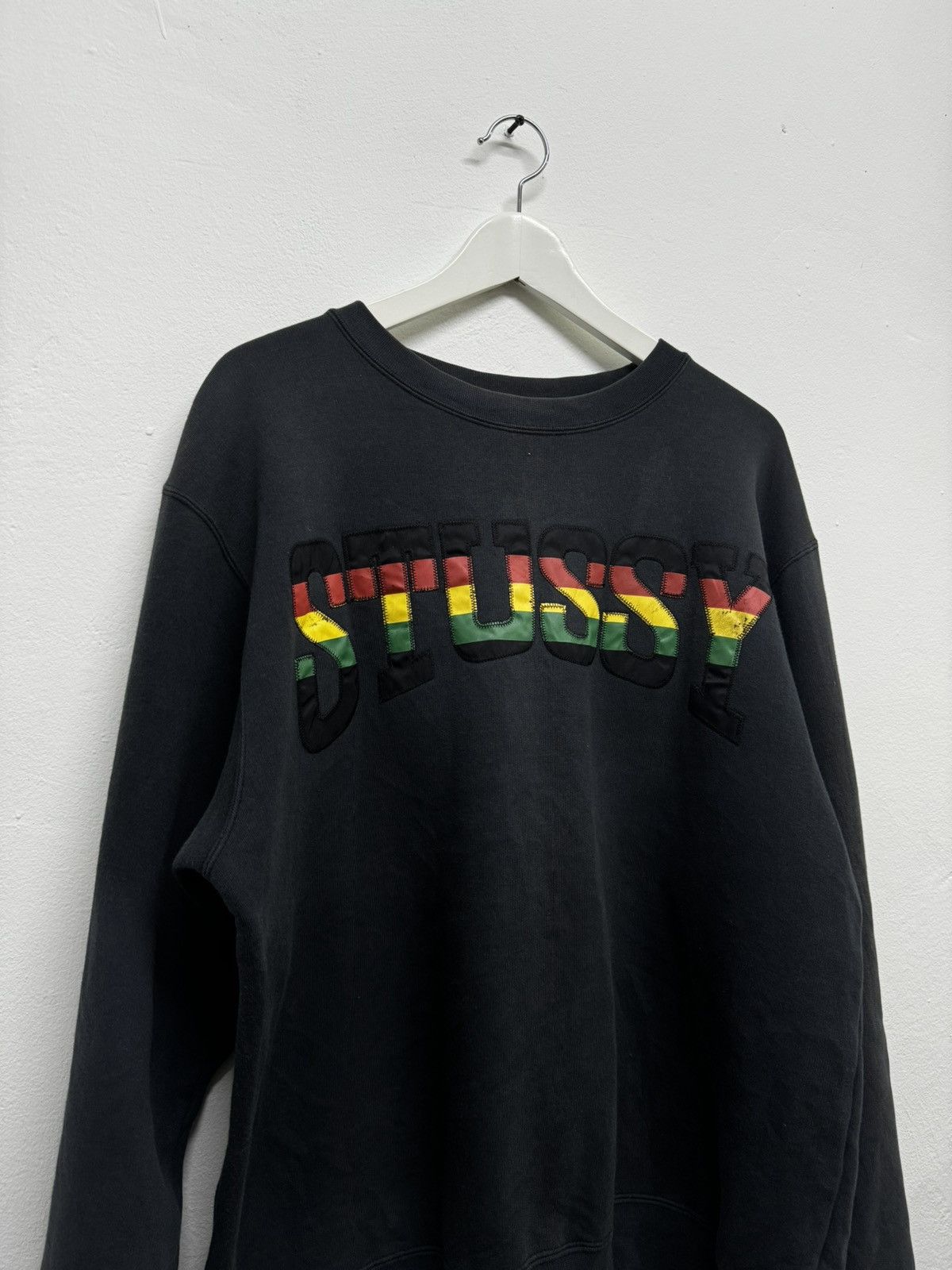 Vintage Vintage 90s Stussy Rasta Crewneck | Grailed