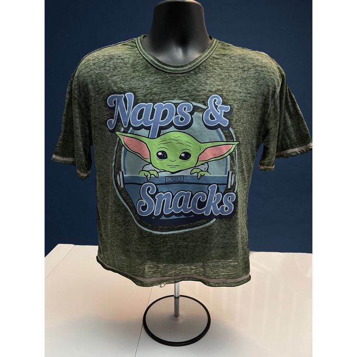 Star Wars Women’s Star War Grogu Baby Yoda Naps and Snacks Shirt | Grailed
