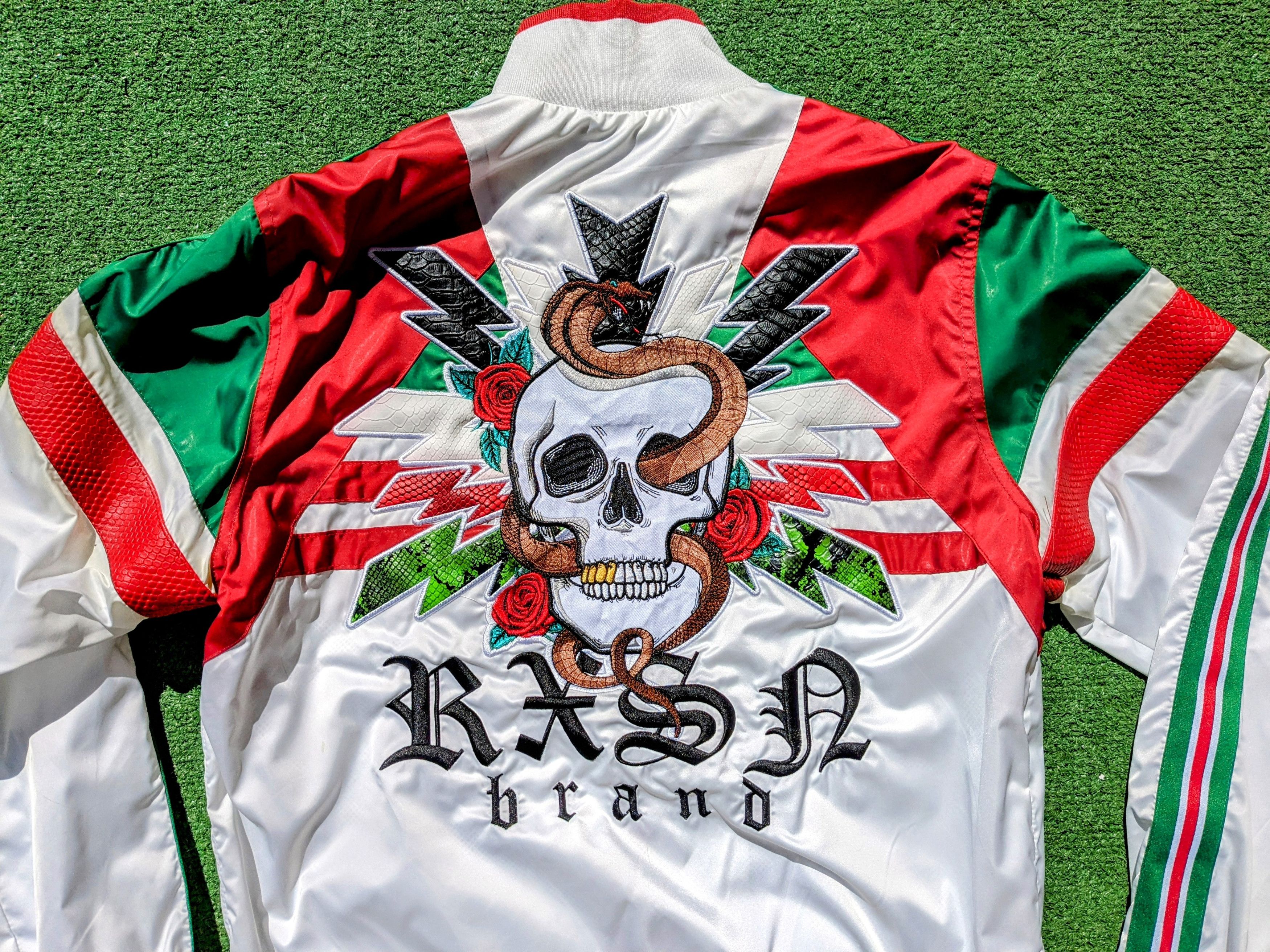 Reason Lightning/Snake/Skull/Scales Reason Track Windbreaker Jacket ...