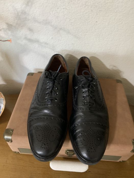 Bruno Magli Lucca model perforated Cap toe leather dress shoe | Grailed