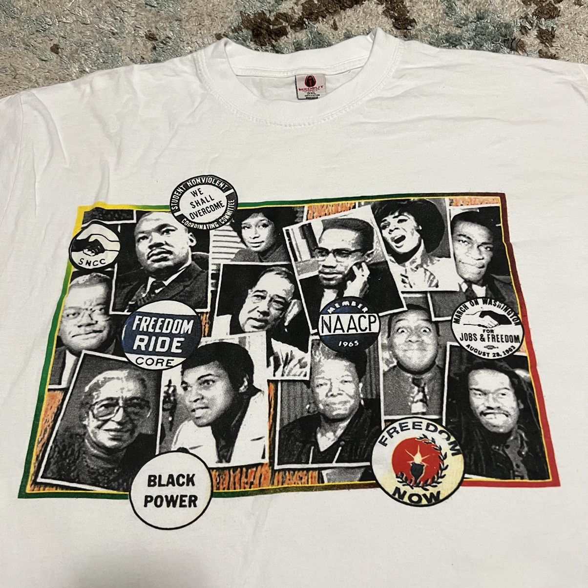 Japanese Brand × Streetwear × Vintage Vintage Iced Out Black Power ...