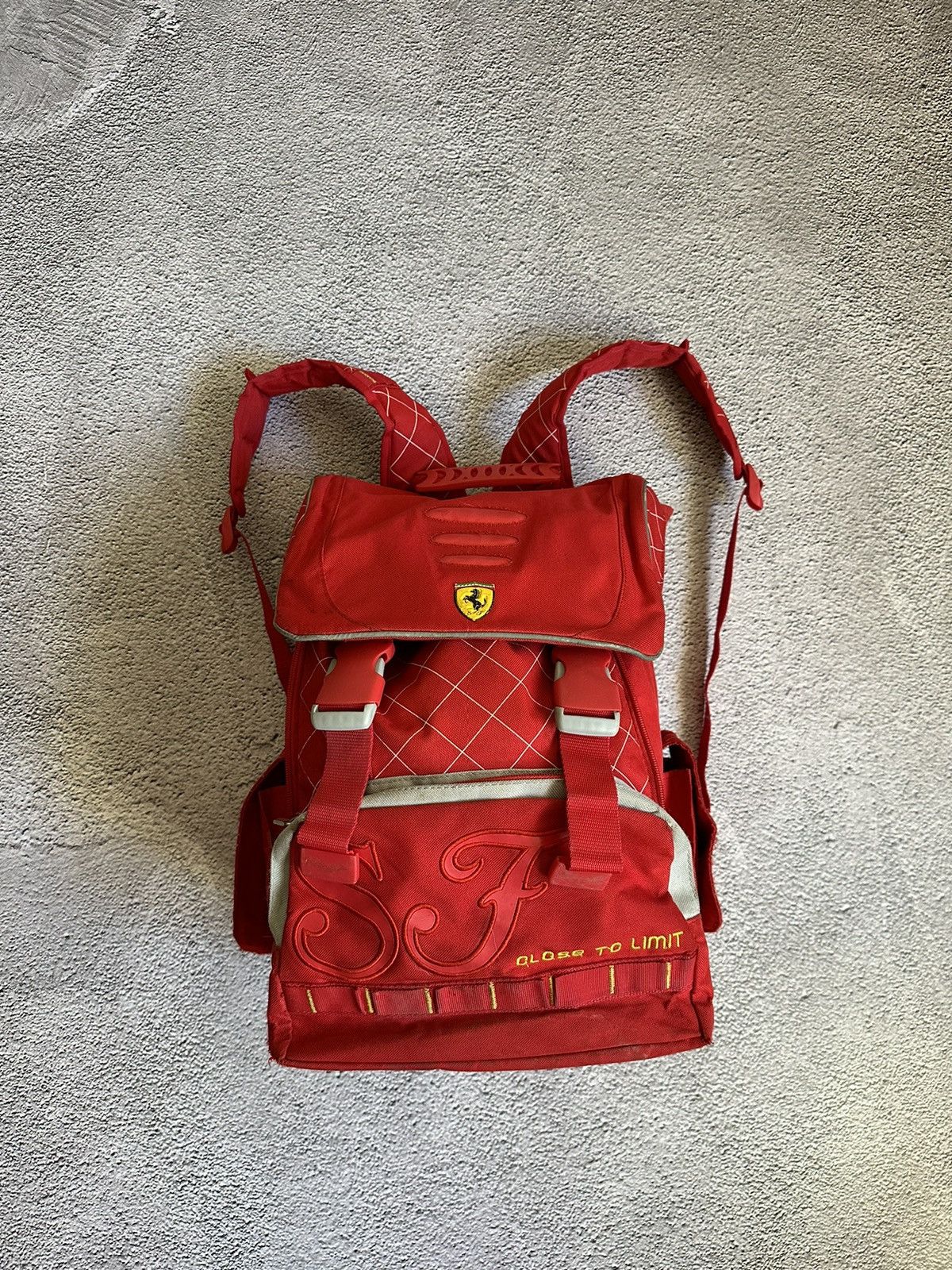 Ferrari × Marlboro × Vintage Vintage Ferrari Red Backpack Marlboro Bag ...