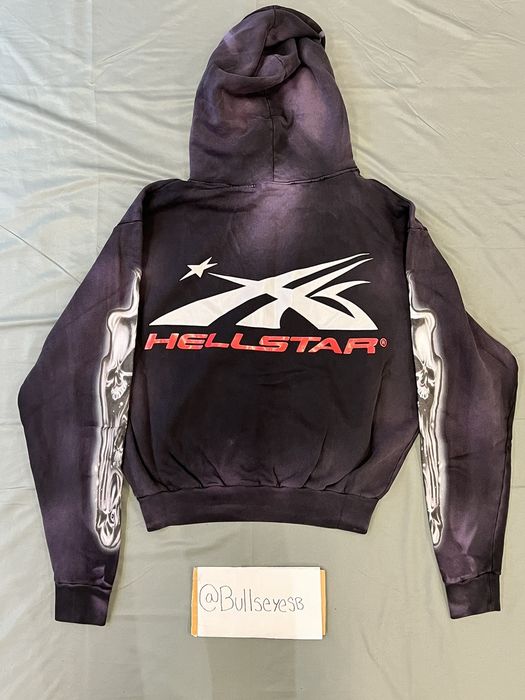 HELLSTAR Hellstar Airbrushed Skull Black Hoodie | Grailed