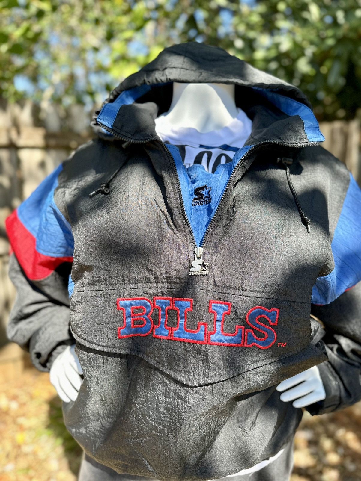 Vintage Buffalo Bills NFL Vintage 90s Starter Puffer Pullover Jacket ...