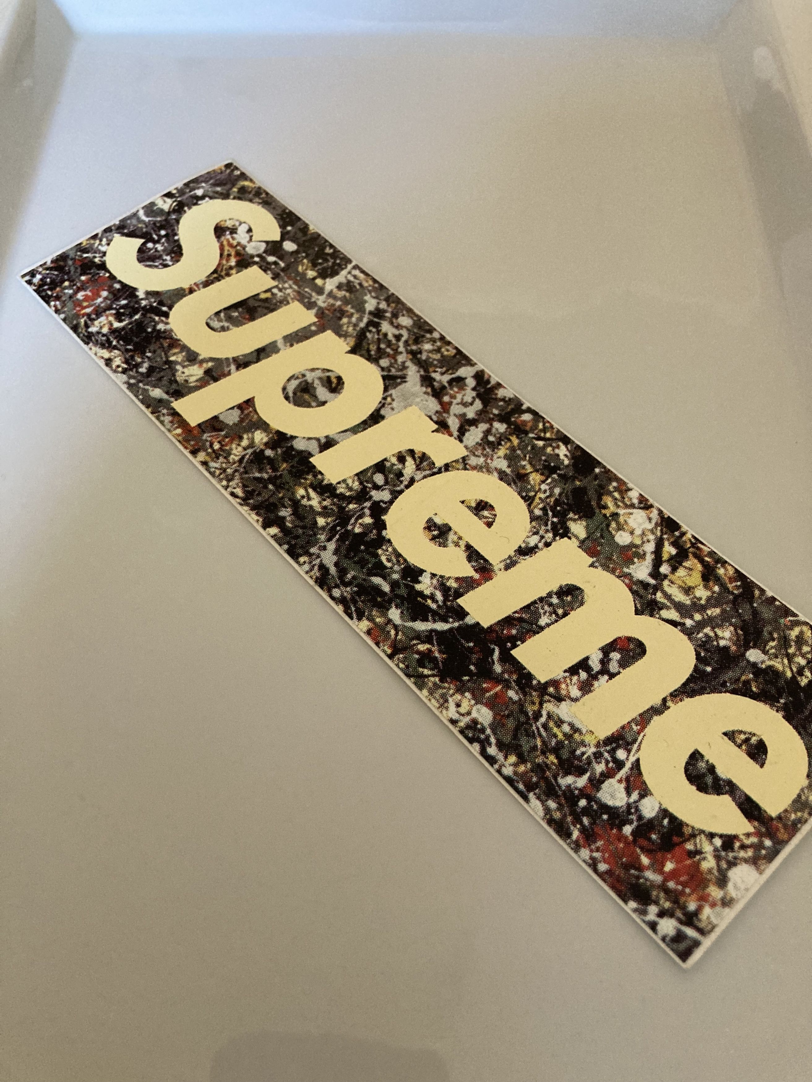 Supreme Supreme Sticker. Jackson Pollock. Box Logo. Vintage. 1999 | Grailed