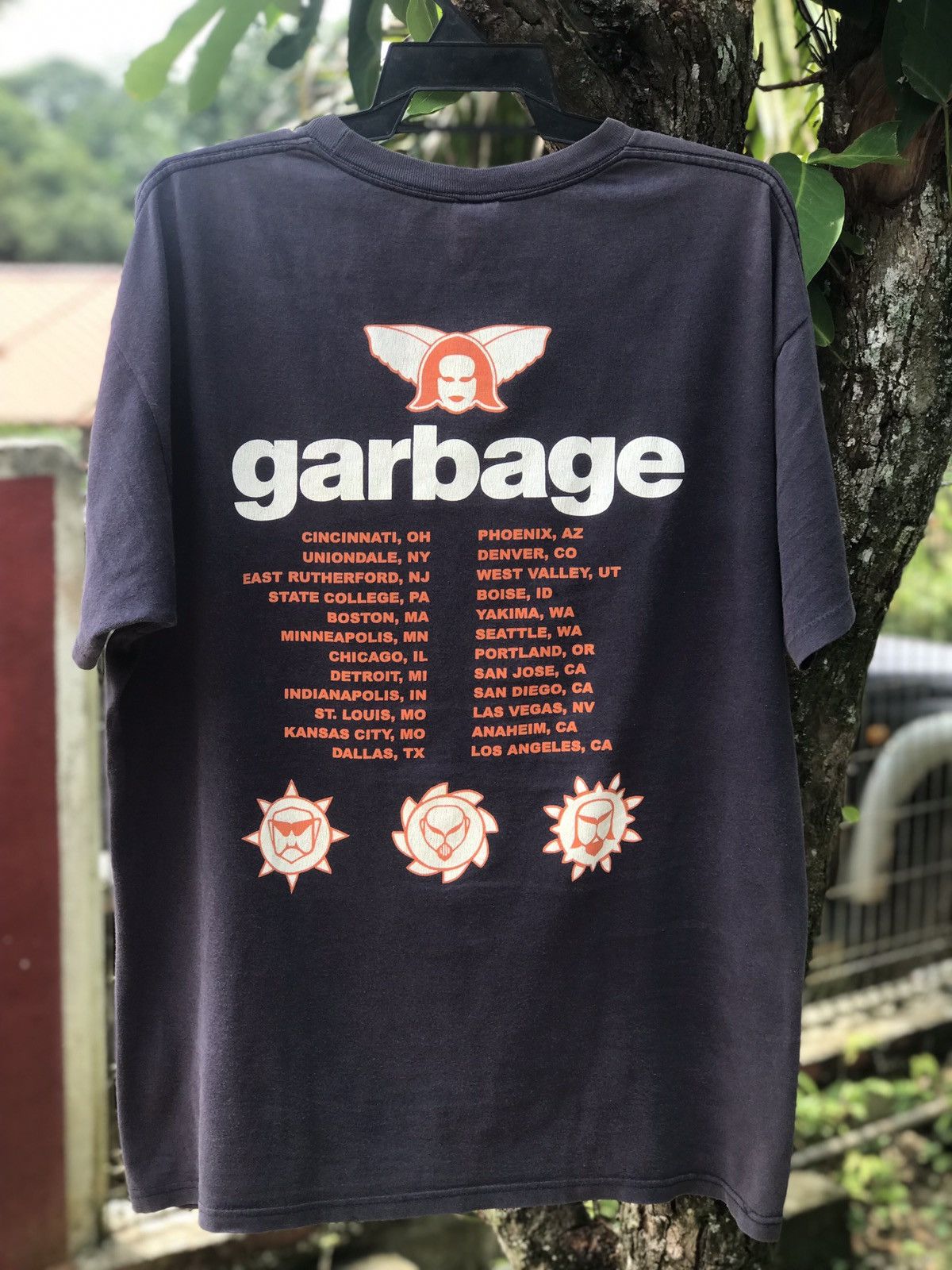 Band Tees × Vintage Vintage 90s Garbage band American Tour t shirt ...