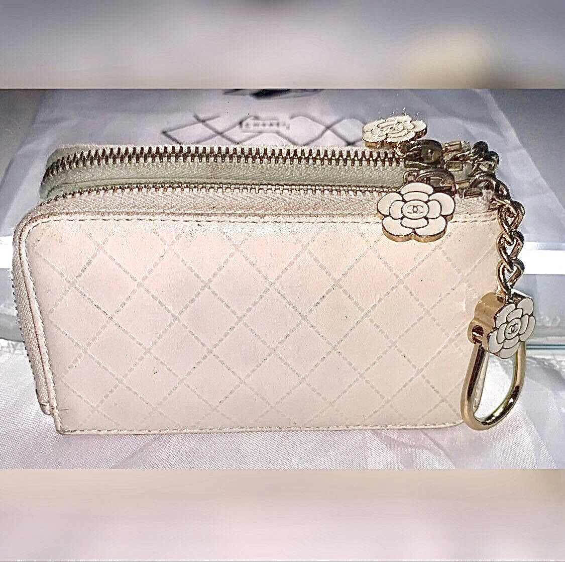 Chanel Ginza Special Edition Coin/Card Purse Keychain Wallet | Grailed