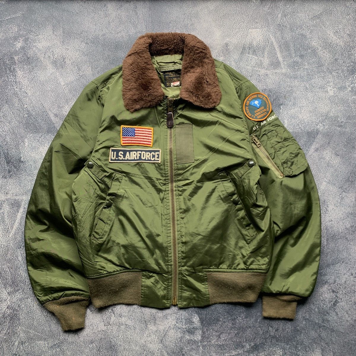 Vintage Vintage Bomber US Airforce Type- B15C With Patch | Grailed