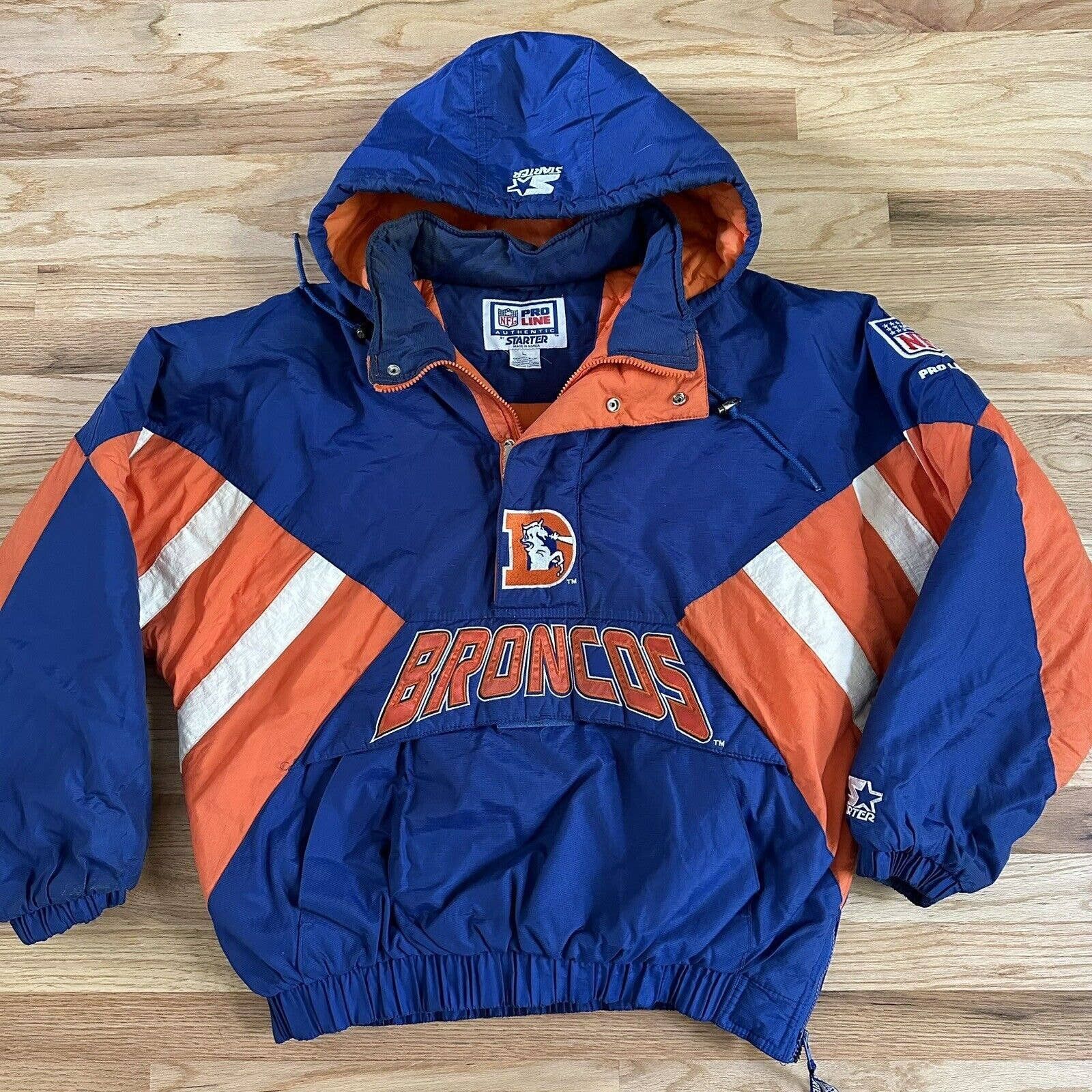 Starter Men's Vintage 90s Starter Denver Broncos Puffer Jacket Sz L ...